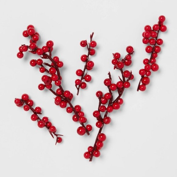 Threshold | Holiday | Decorative Red Berry Filler Figurine Red | Poshmark